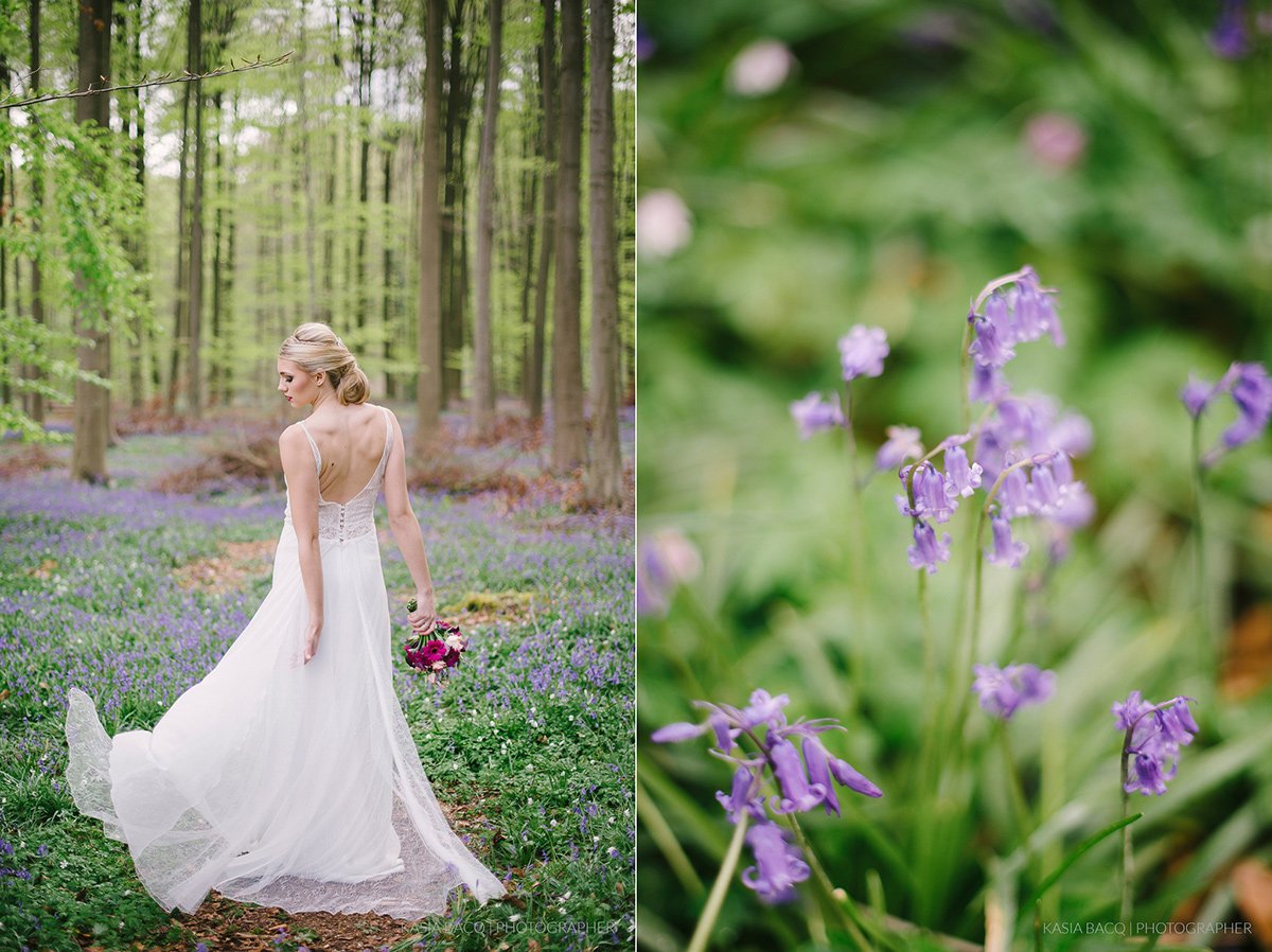 Blue Fairy Forest Bridal Shoot - Kasia Bacq
