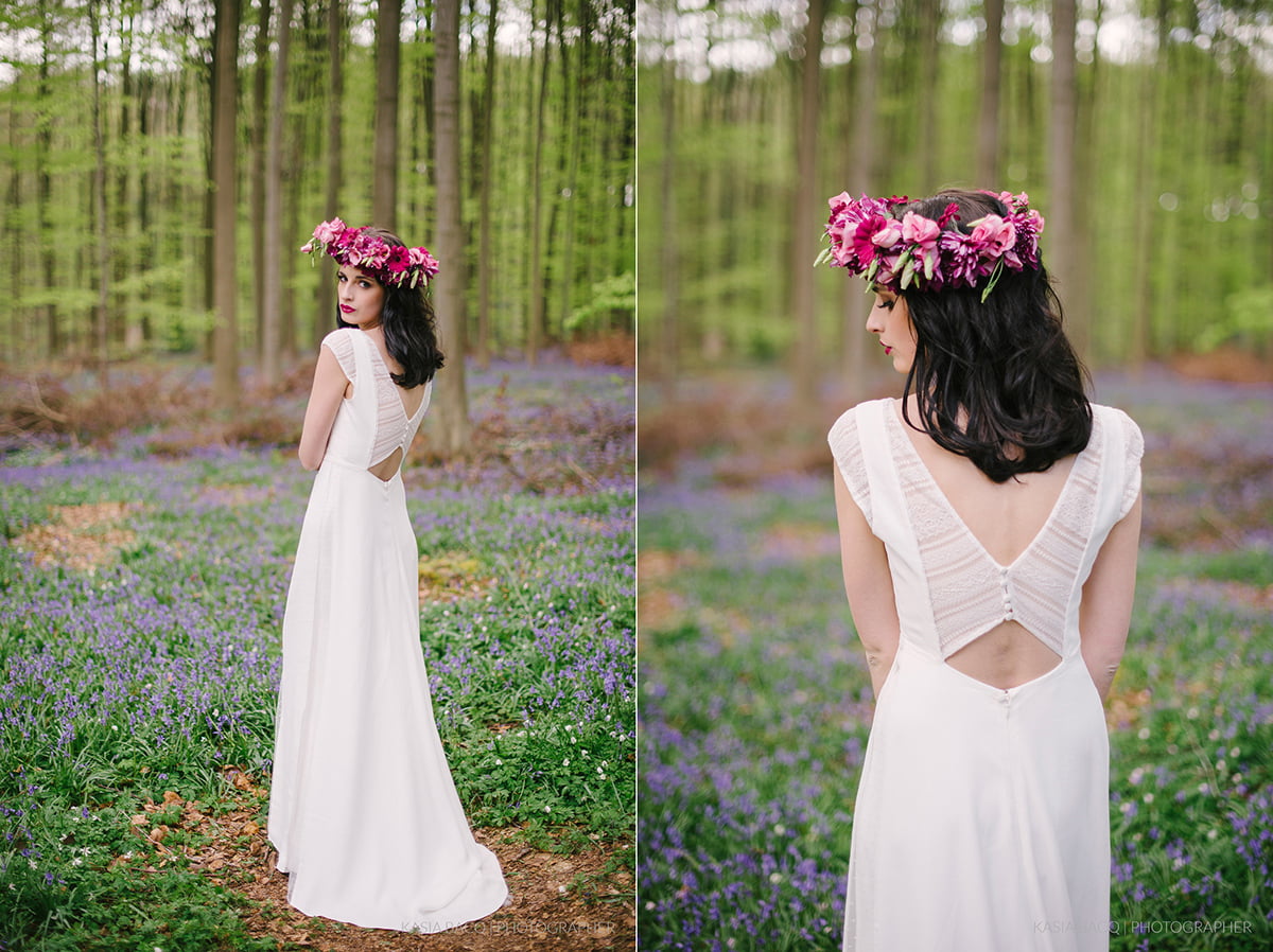 Blue Fairy Forest Bridal Shoot - Kasia Bacq