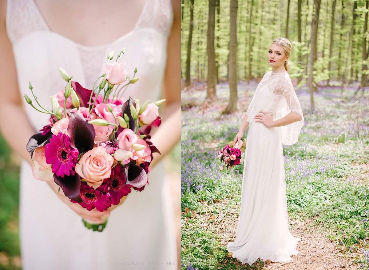 Blue Fairy Forest Bridal Shoot - Kasia Bacq