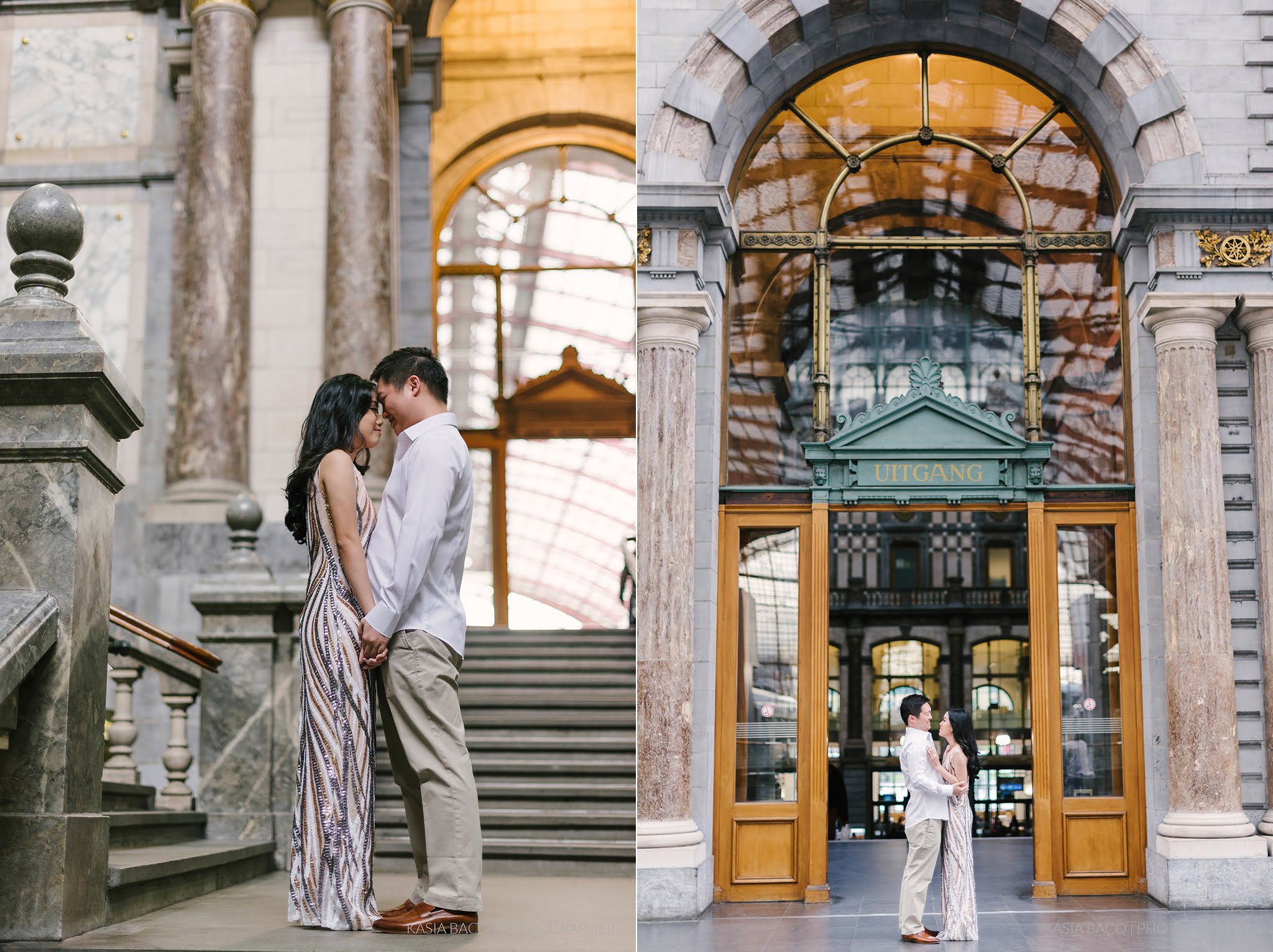 Cindy & Eric - Engagement in Antwerp - Kasia Bacq